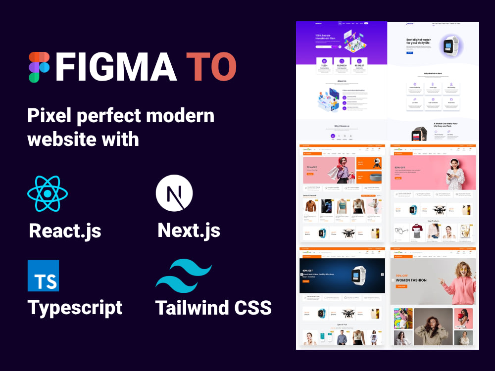 Pixel Perfect Figma To React Js Next Js Typescript And Tailwind Css Upwork