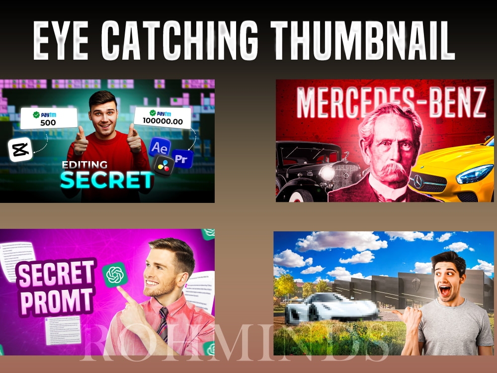 Eye catching youtube thumbnail. | Upwork