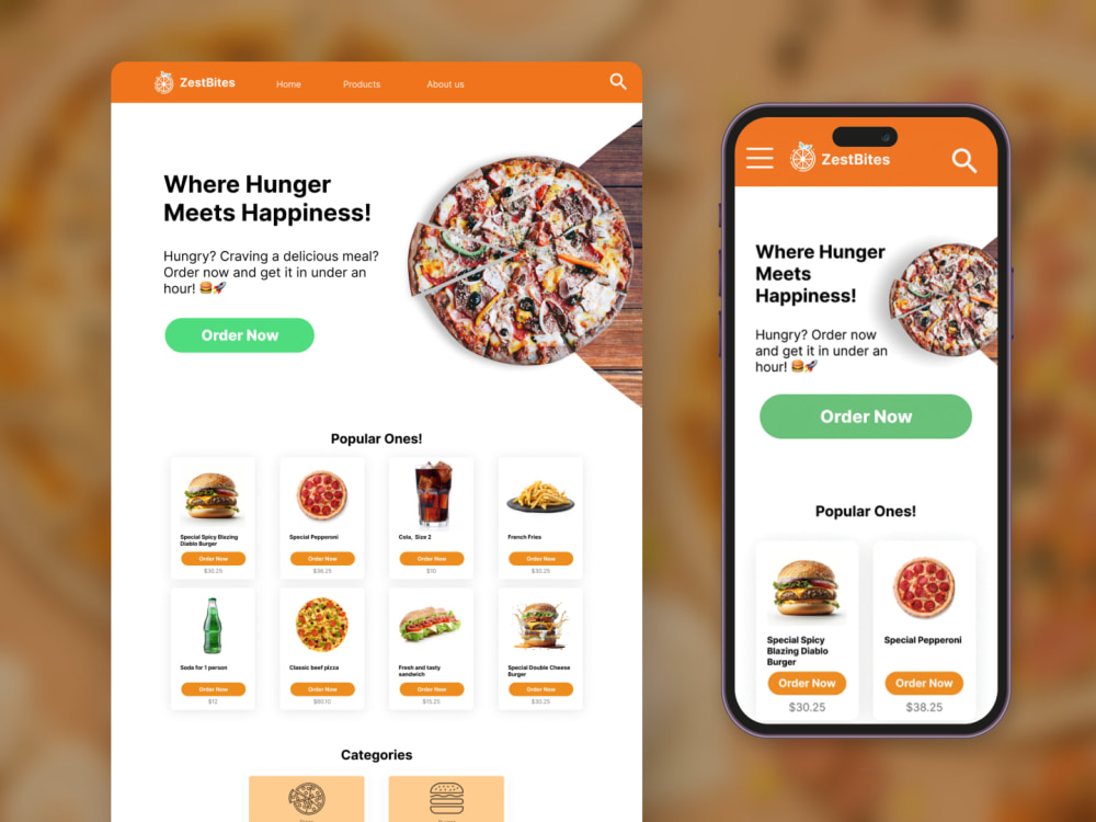 E-Commerce website | Landing page | Upwork