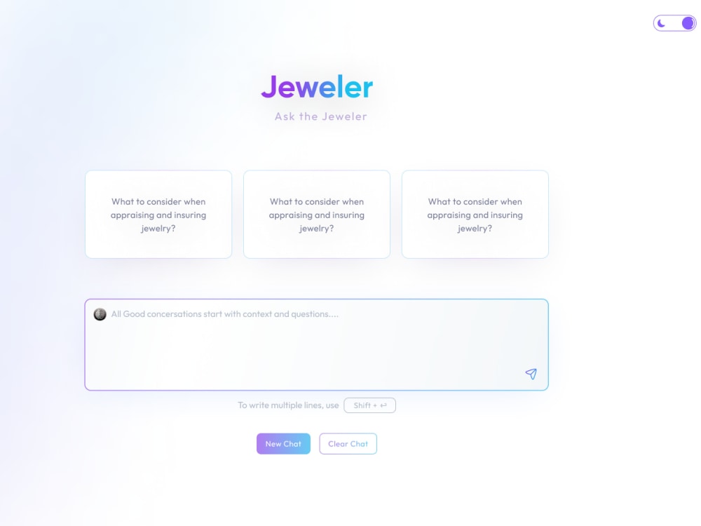 A NextGen AI powered web application | Upwork
