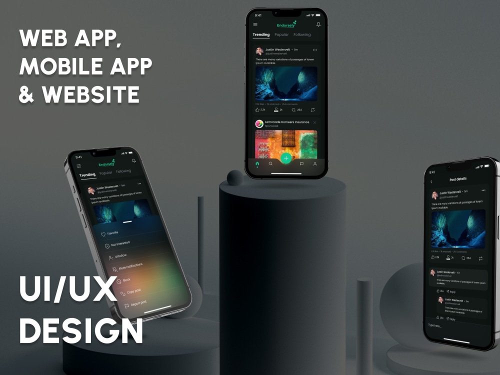 App design, website and web app design in figma | Upwork