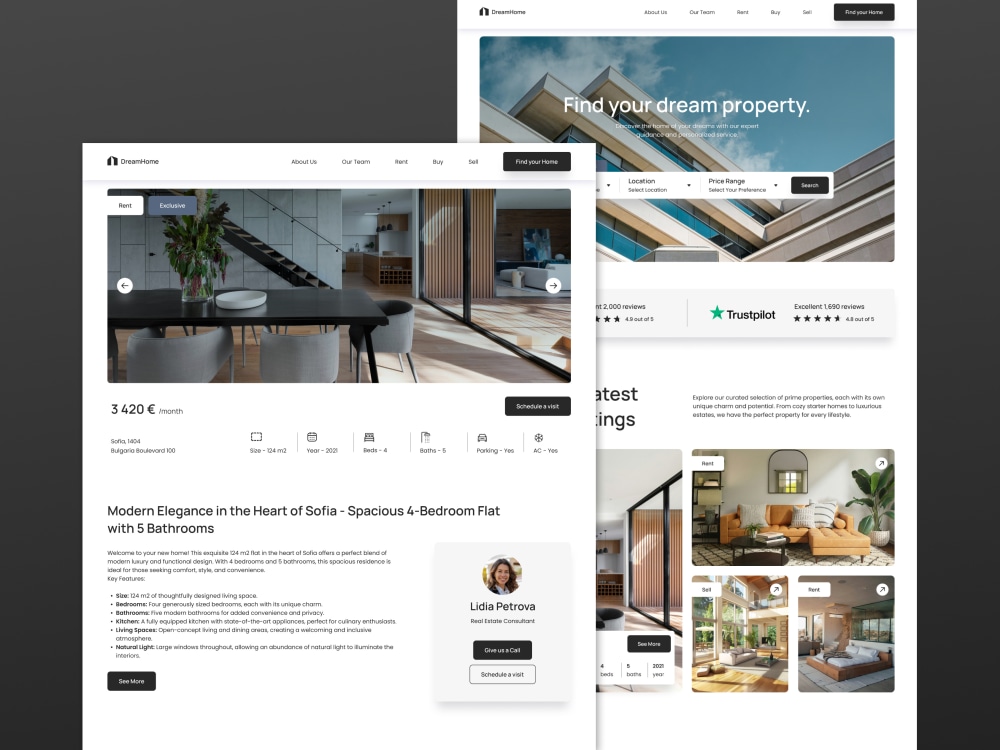 A modern and user-friendly website design on Figma | Landing page | UI ...