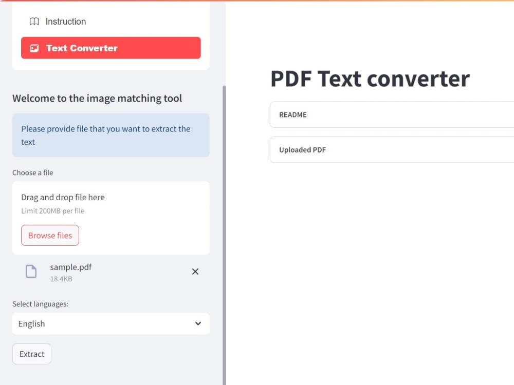 A PDF text extraction tool | Upwork