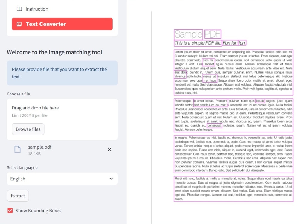 A PDF text extraction tool | Upwork
