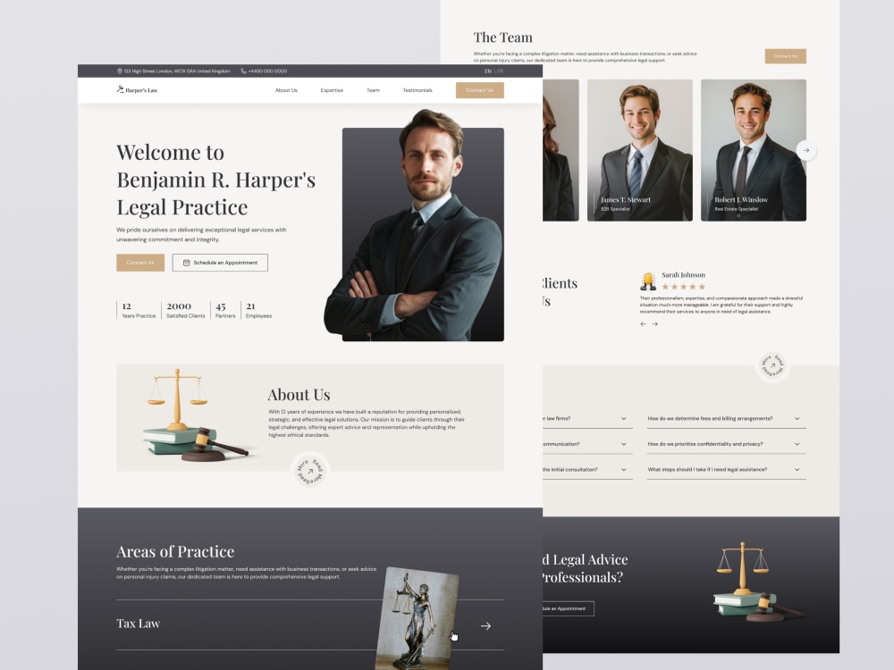 A modern and user-friendly website design on Figma | Landing page | UI ...