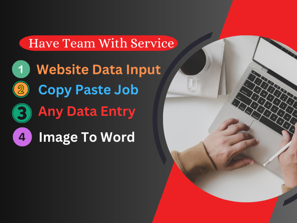 Quick data entry, copy and paste, manual entry, any file in Word or Excel | Upwork