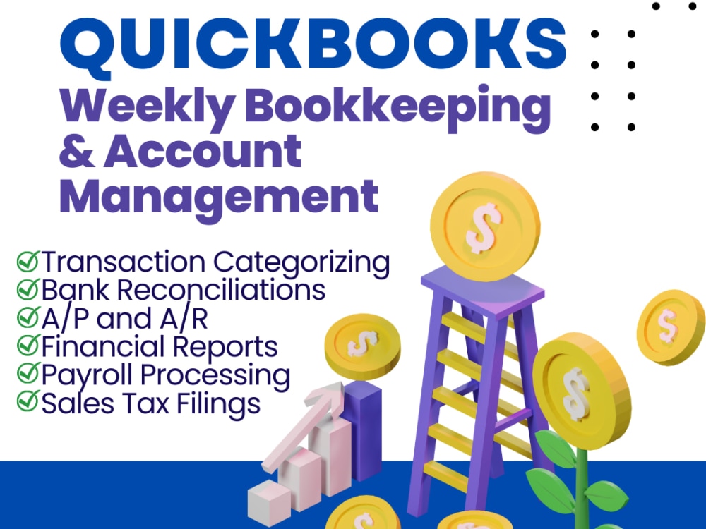 Weekly Bookkeeping, Payroll, & Sales Tax Services (QuickBooks Online ...