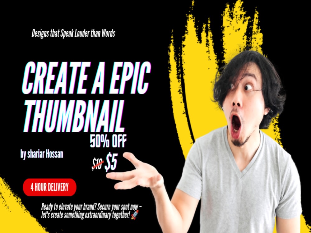 Upwork project picture and project thumbnail cover image design | Upwork