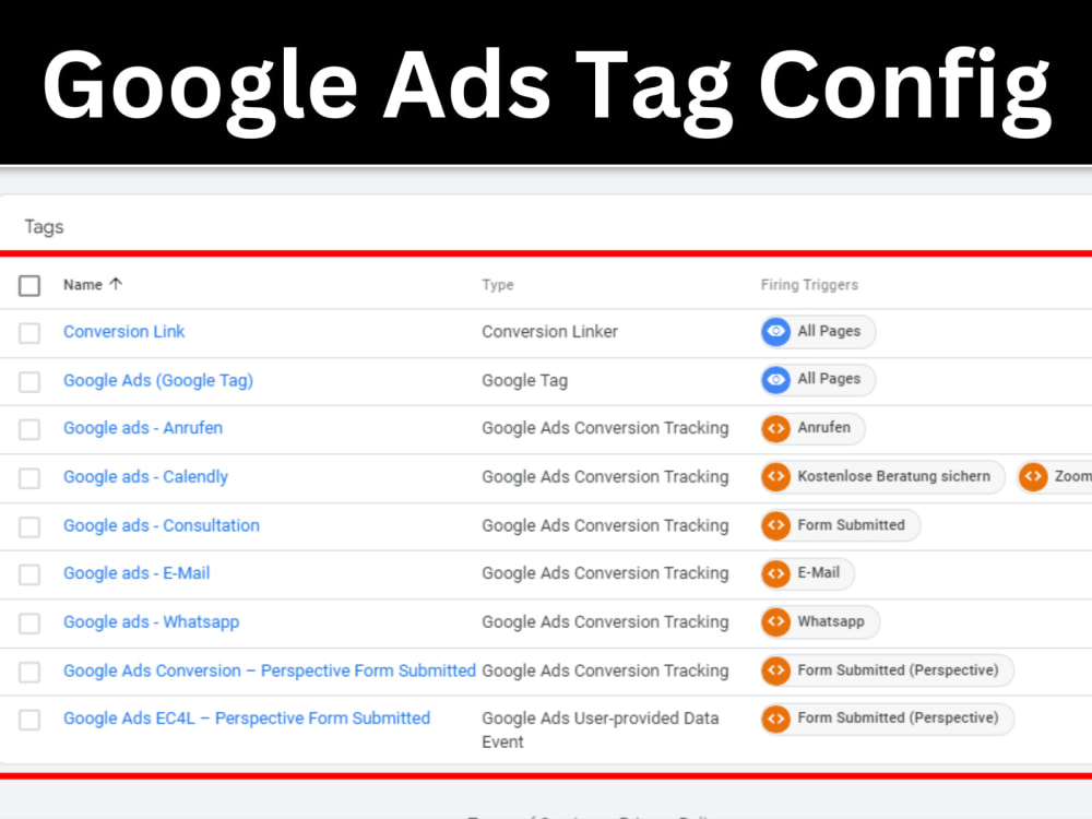 Google Ads Conversion Tracking with Google Analytics 4 dynamic value by GTM | Upwork