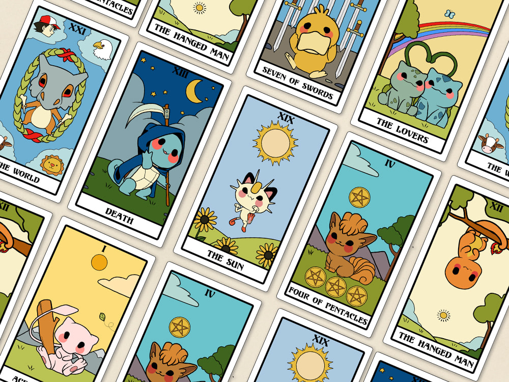 Design custom tarot card, oracle, card game, playing game, tcg in any ...