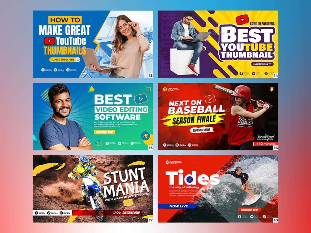 High Click Through Rate YouTube & Instagram Reels Thumbnail | Upwork