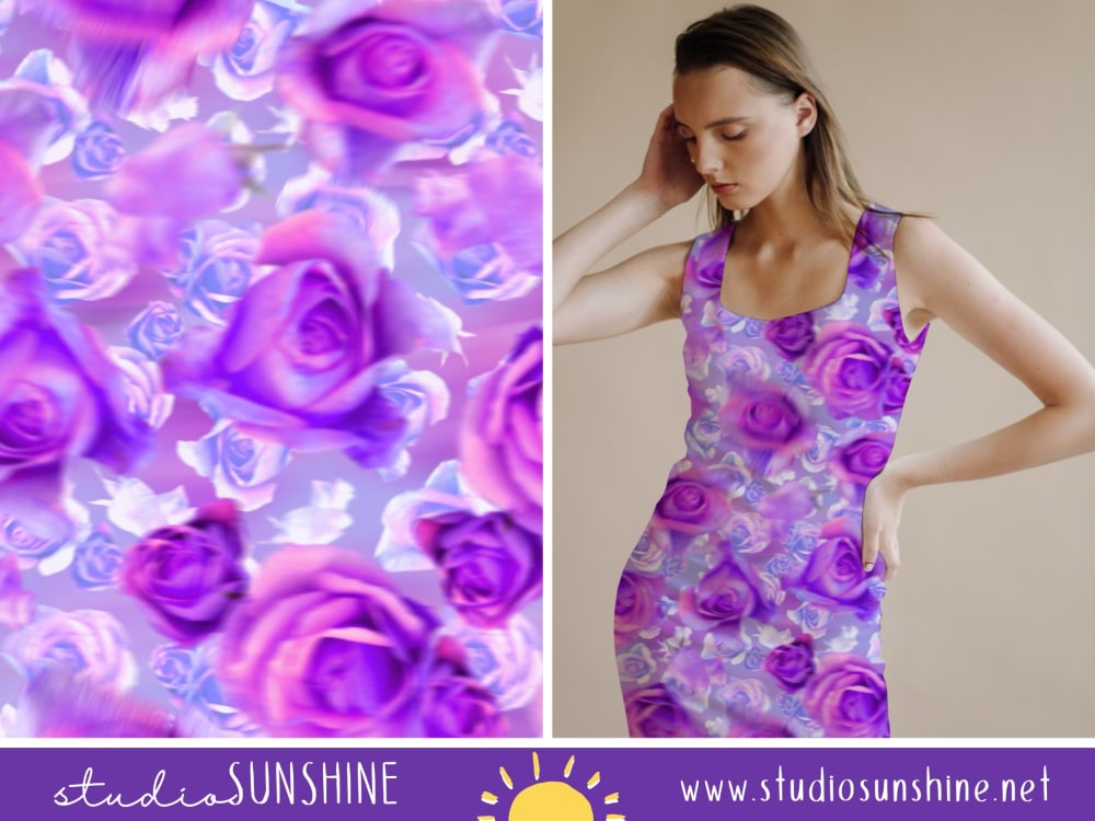 A unique realistic digital rose pattern | Upwork