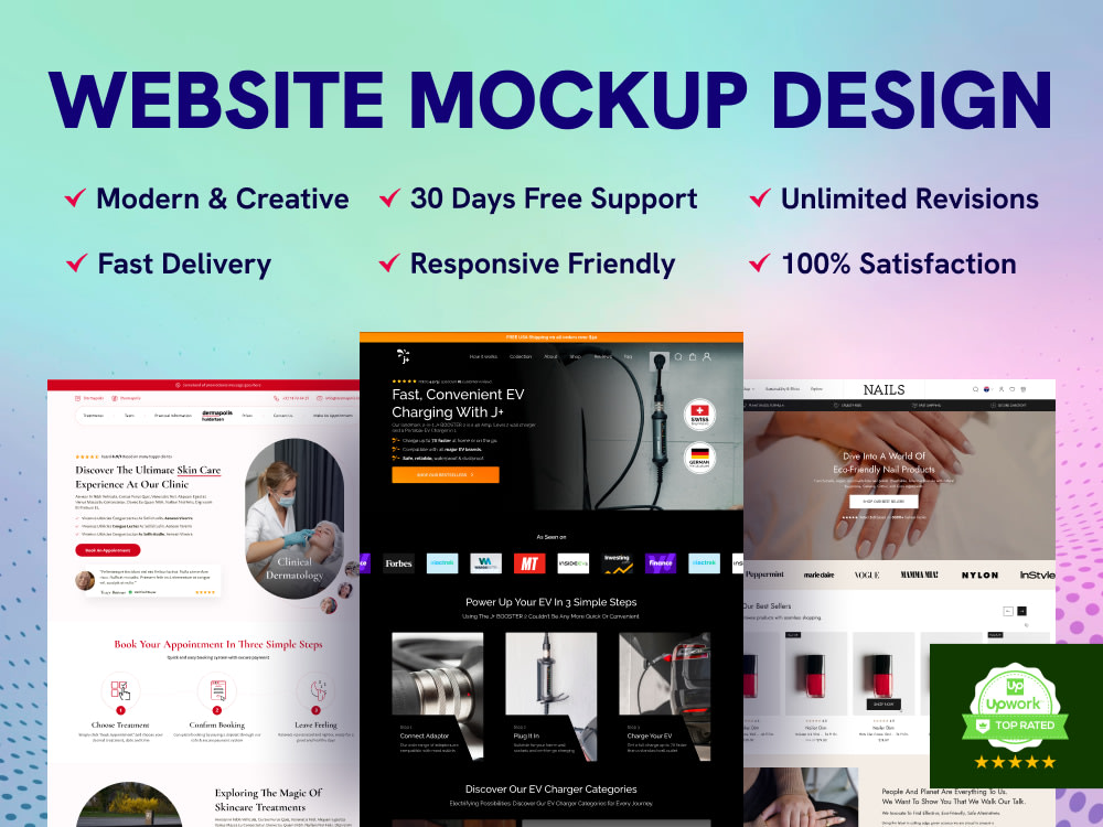 Website Mockup Design OR Website UI/UX by a skilled Figma Designer | Upwork