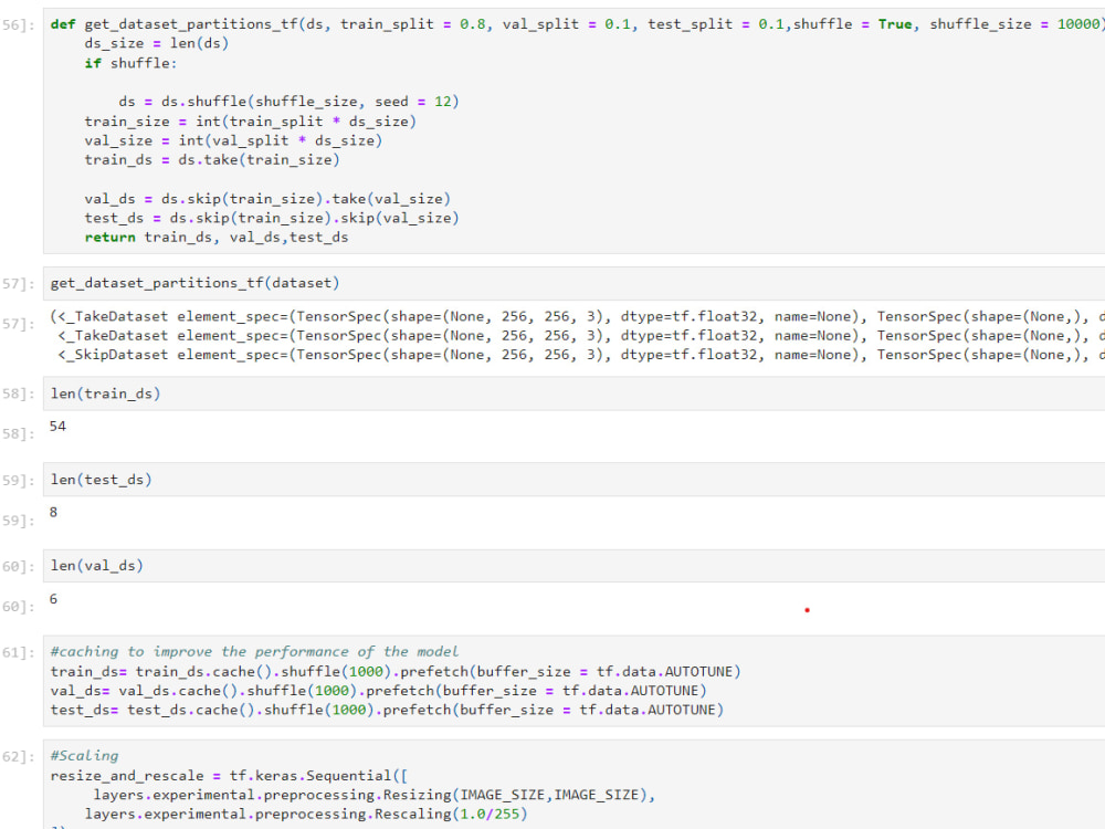 Model to predict potato's health | Upwork