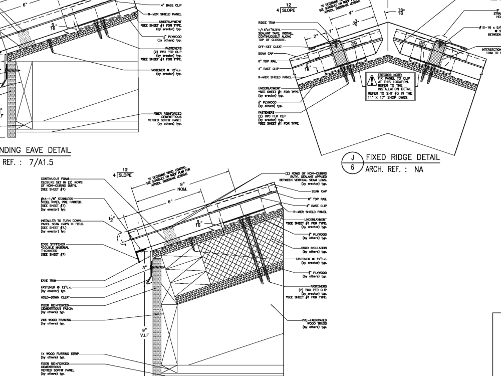 Roof plan and section detailing | Upwork
