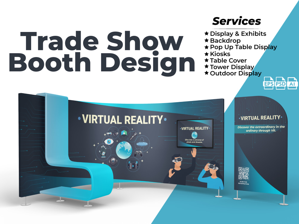 A fantastic trade show booth design exhibition design, & backdrop ...