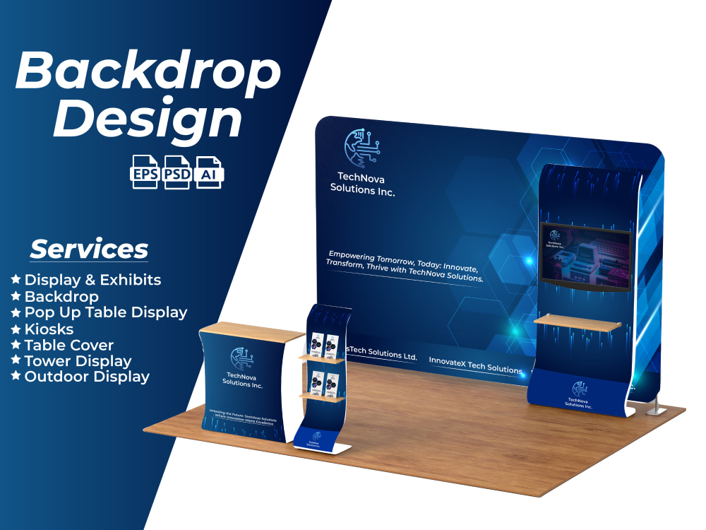 A fantastic trade show booth design exhibition design, & backdrop ...