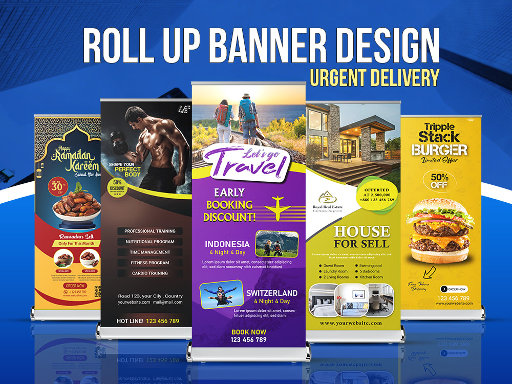Roll up banner, pop up banner, pull up banner, retractable banner ...