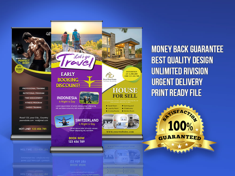 Roll up banner, pop up banner, pull up banner, retractable banner ...