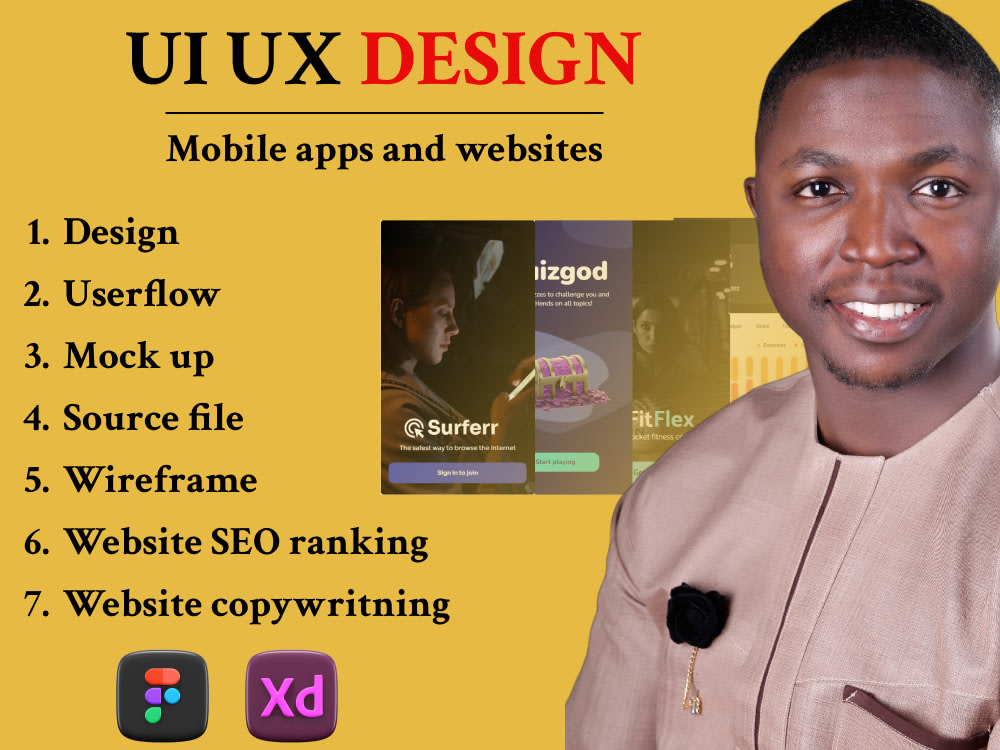 Responsive figma UI/UX design, redesigning, wireframing and prototyping | Upwork