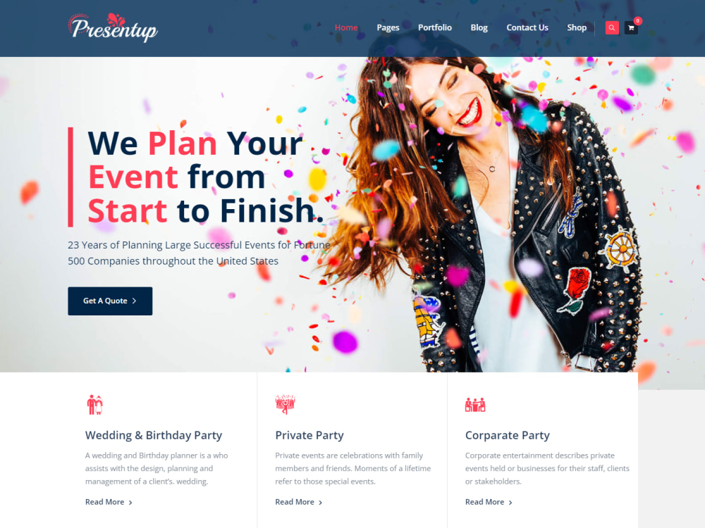 Party rentals website, event rentals website, party | Upwork