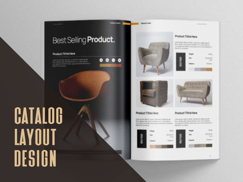 Creative catalog, sale sheet, product catalogue design or modern ...