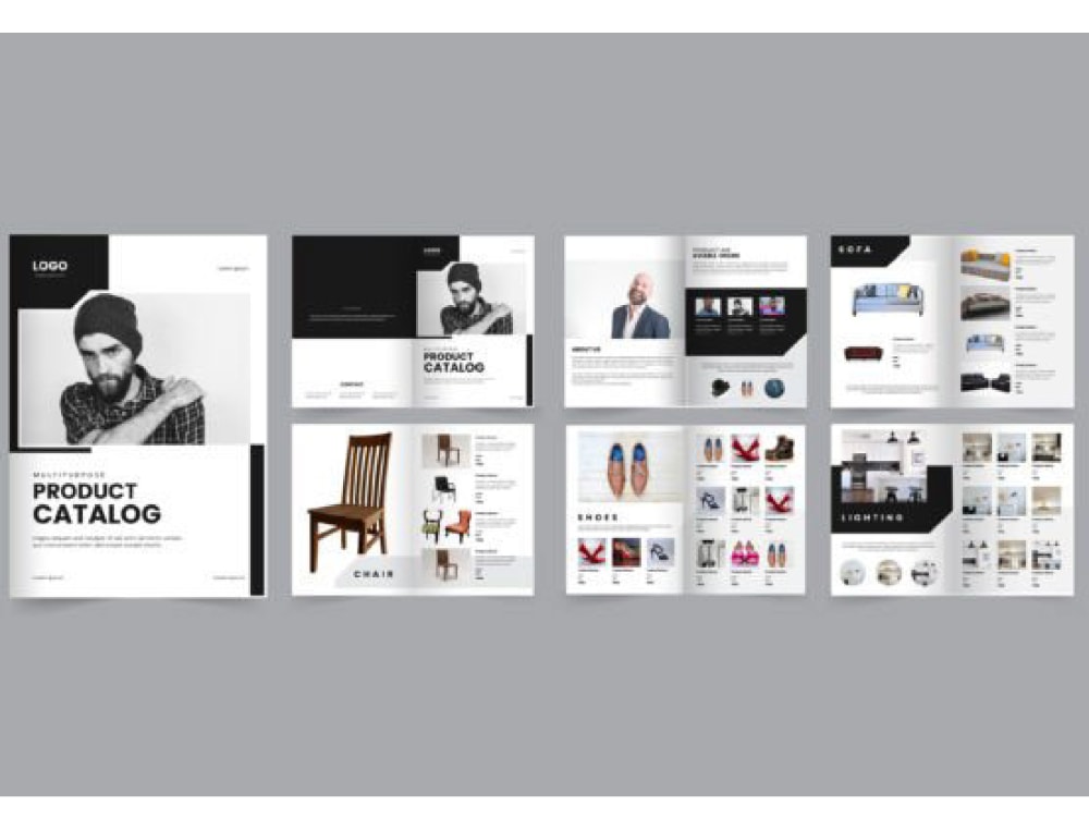 Creative catalog, sale sheet, product catalogue design or modern ...