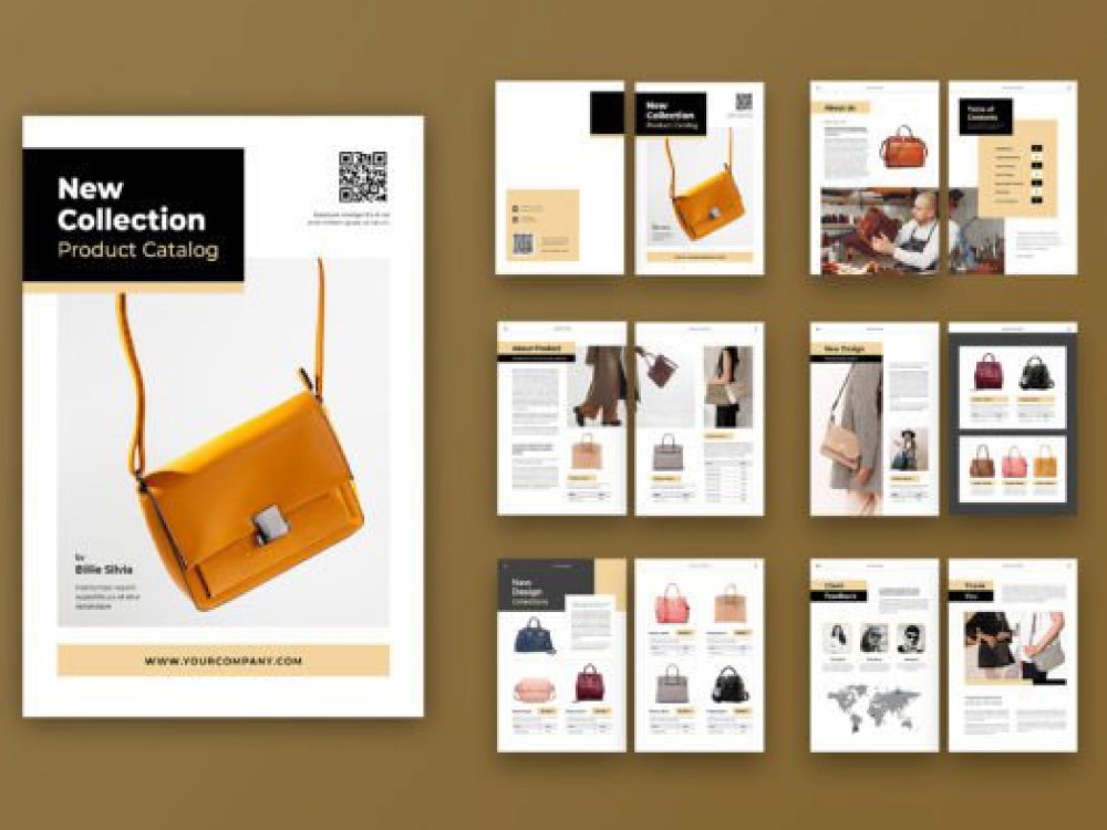 Creative catalog, sale sheet, product catalogue design or modern ...