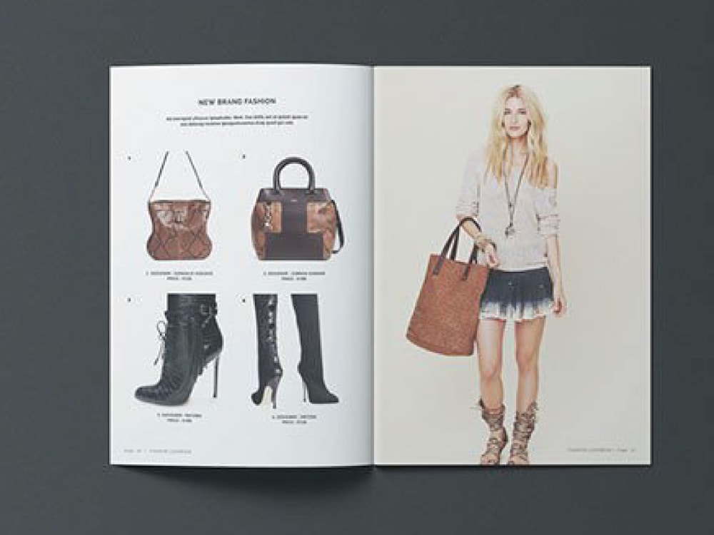 Creative catalog, sale sheet, product catalogue design or modern ...