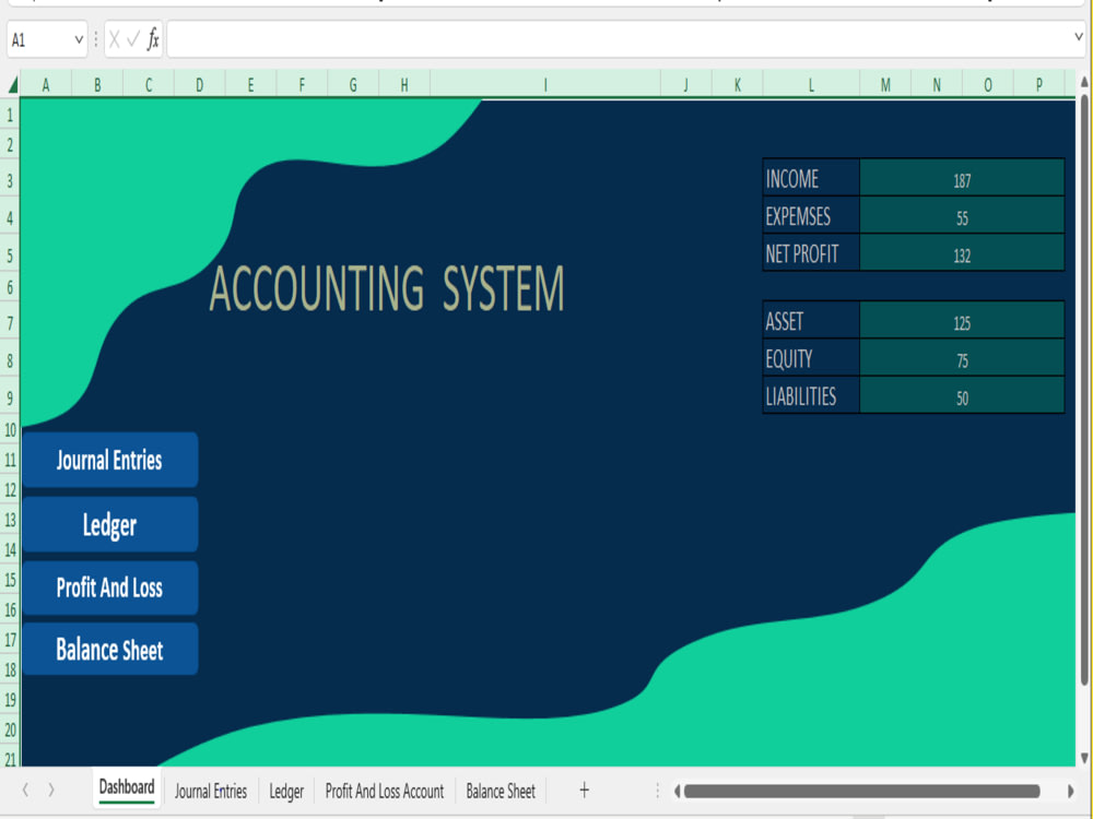 Automated Excel Accounting System /Bookkeeping Template | Upwork