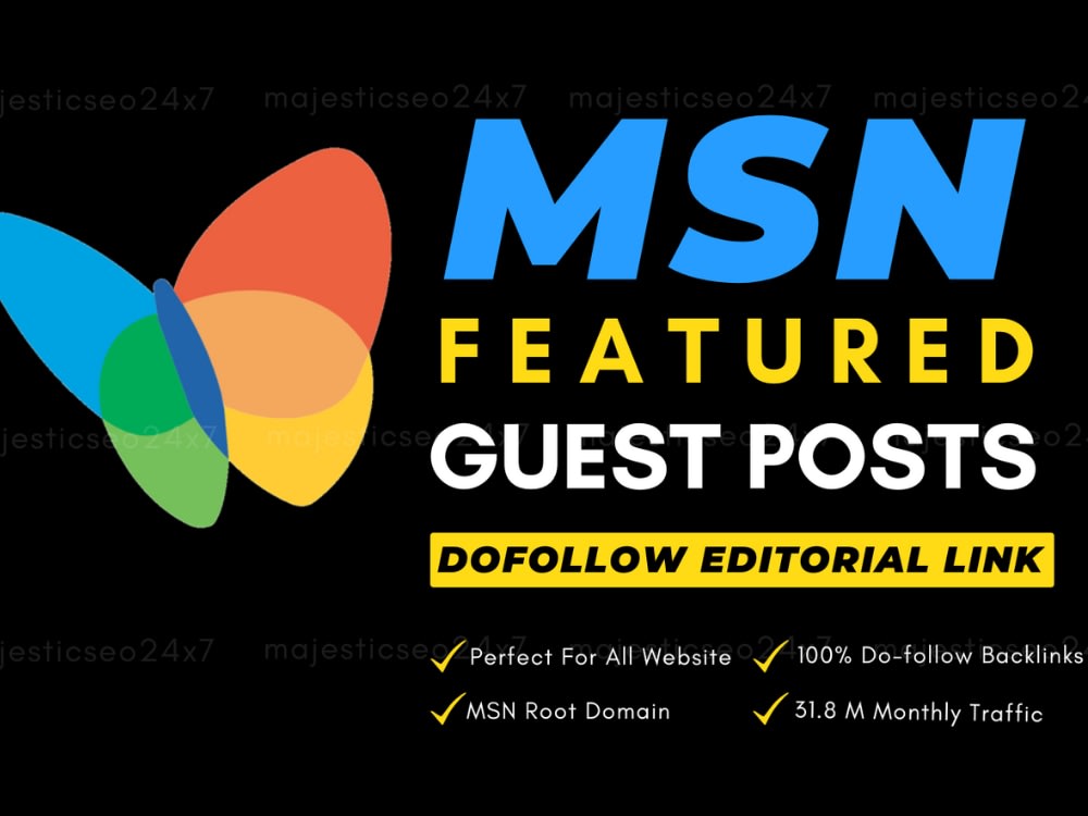 An indexed guest post on MSN | Upwork