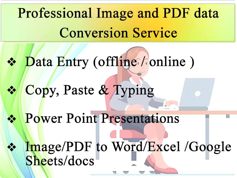 Data Entry, Data mining, copy paste, conversion of PDF/Image data | Upwork