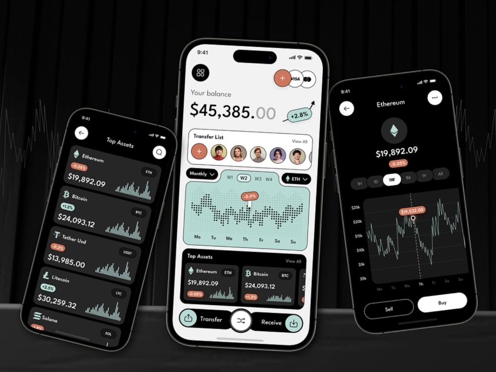 A Amazing & Modern Crypto wallet Mobile app UIUX design | Figma Expert ...