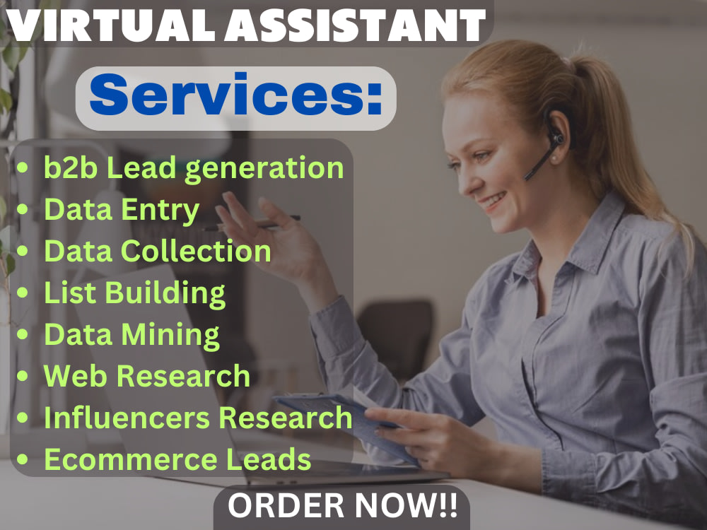 Virtual Assistant Services for List Building ,Data Entry, Data Analysis ...
