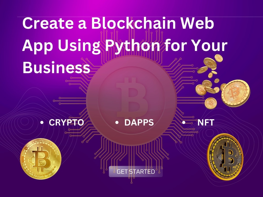 A blockchain based web app with python | Upwork