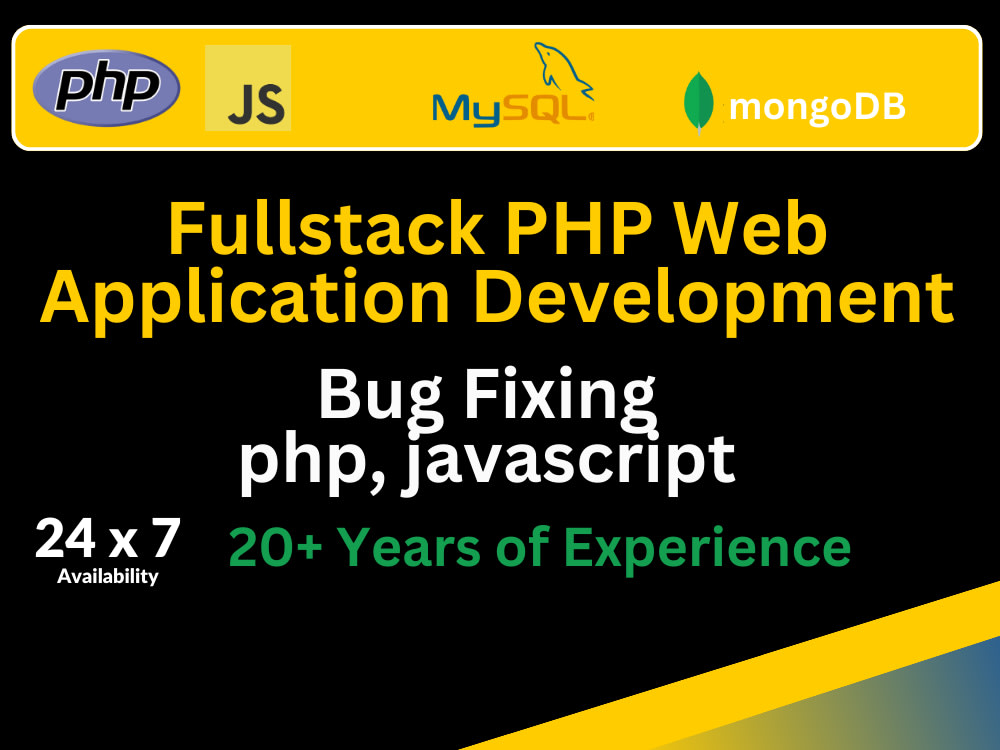 Build And Fix Web Applications With Php Html Css Jquery Mysql Mongodb Upwork