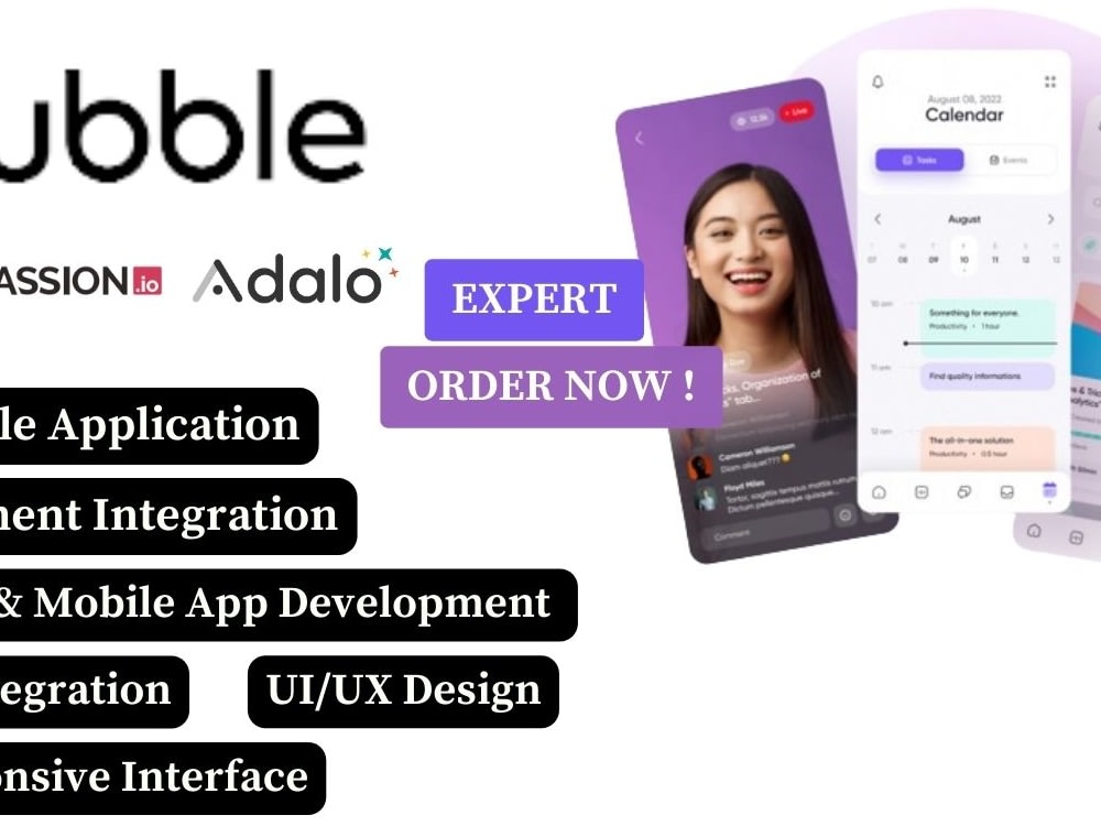 Bubble io app development bubble website mobile and website application | Upwork