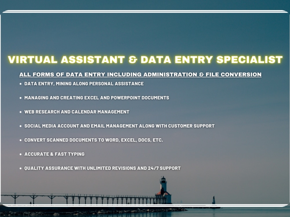 Virtual assistance, data collection and entry, copy paste and web ...