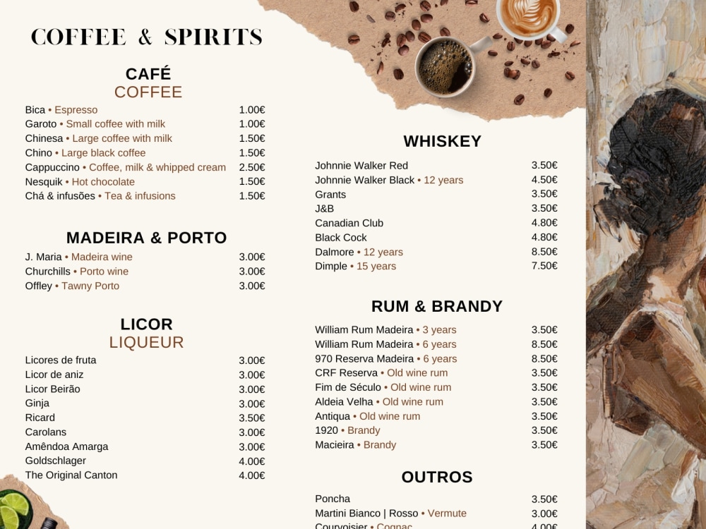 New menu design for your restaurant/bar | Upwork