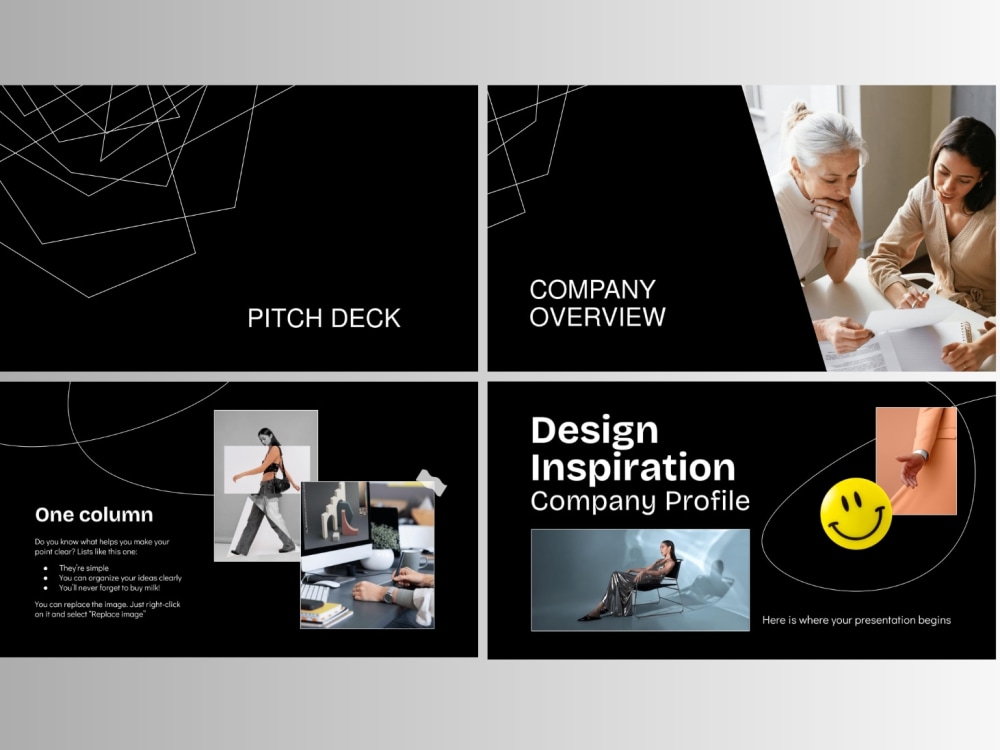 Unique design powerpointslide, googleslide, pitchdeck custom design ...