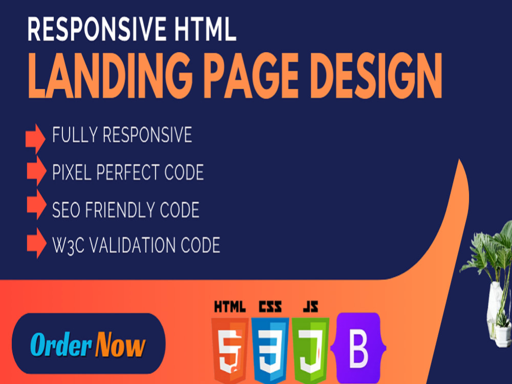 Responsive html landing page PSD, Xd,Ai ,Figma to HTML | Upwork