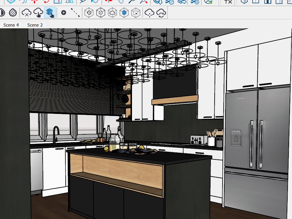 An editable 3D model with the furniture and materials | Upwork