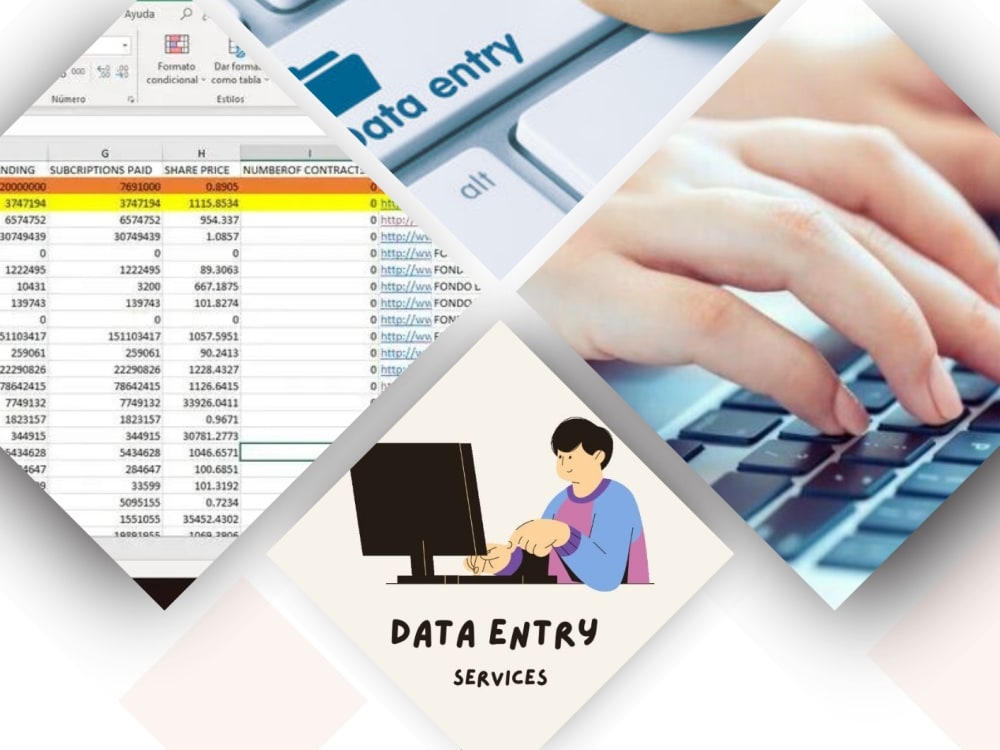 Affordable Quick Data Entry, Copy Paste, Manual Typing, All type DataEntry | Upwork