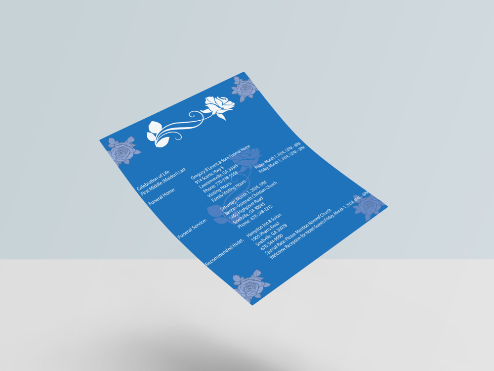 A fantastic event leaflet in 12 hours. | Upwork