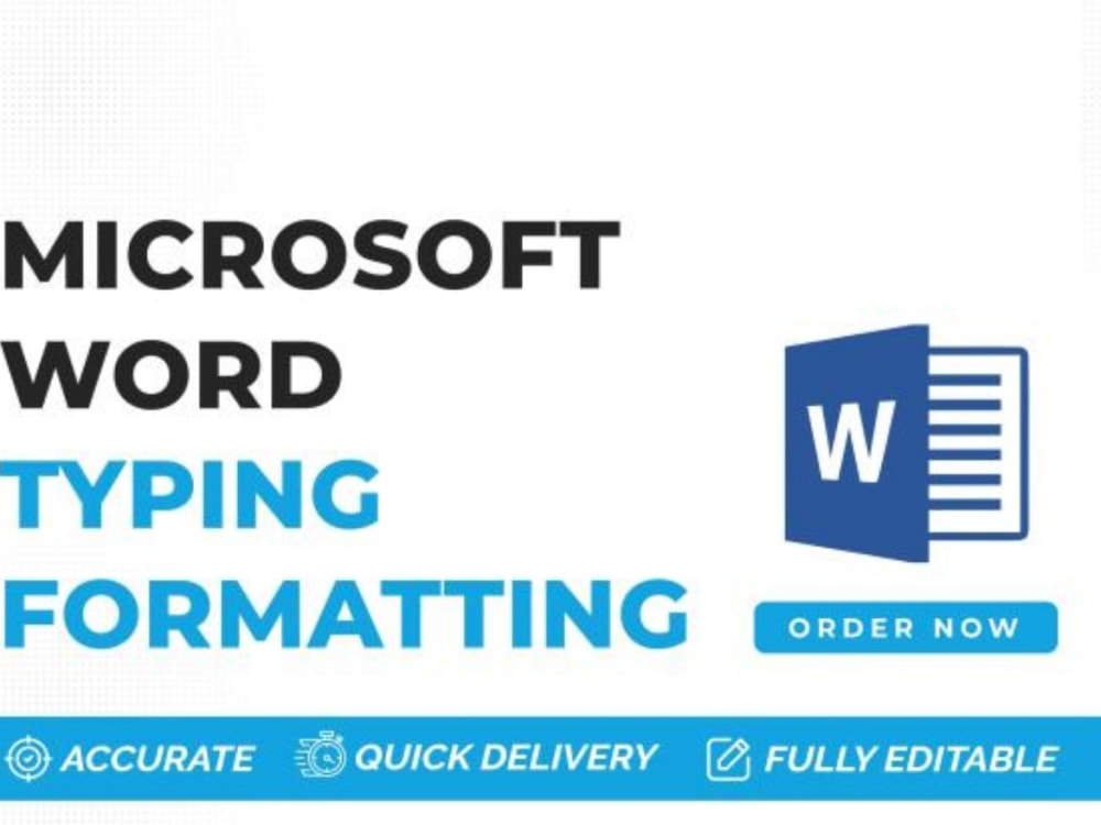 Expert Typing, Formatting, & PDF to Word! | Upwork