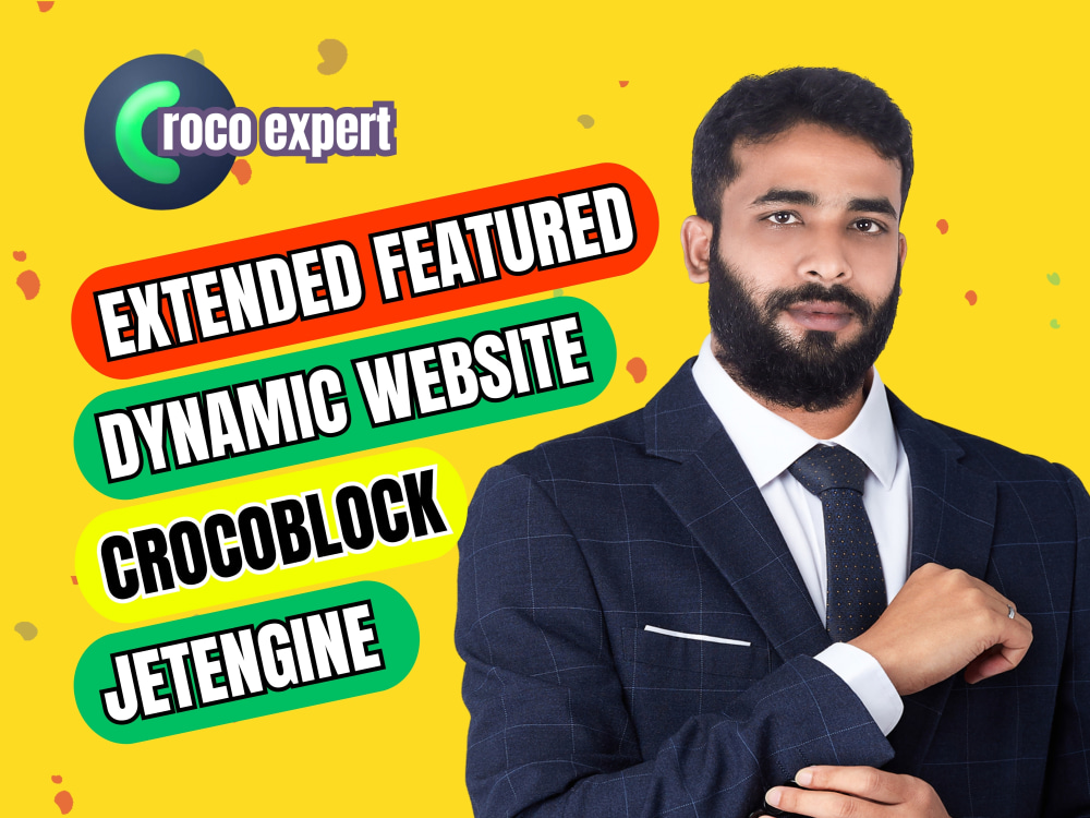 Dynamic wordpress website built with crocoblock, elementor, jet engine ...
