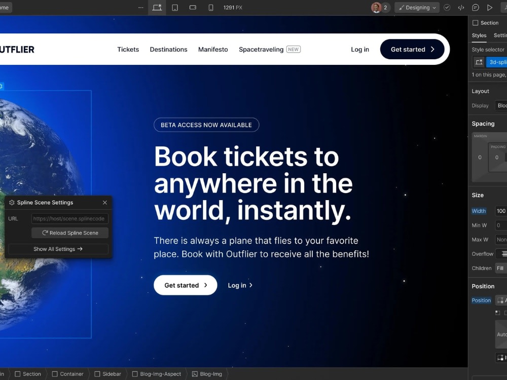 Interactive 3d webflow website with 3d spline animation, framer to ... Interactive 3d webflow website with 3d spline animation, framer to ...