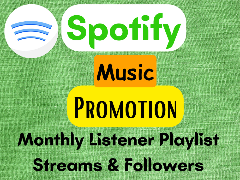 Spotify Followers, Plays, Monthly Listener Promotion | Spotify ...