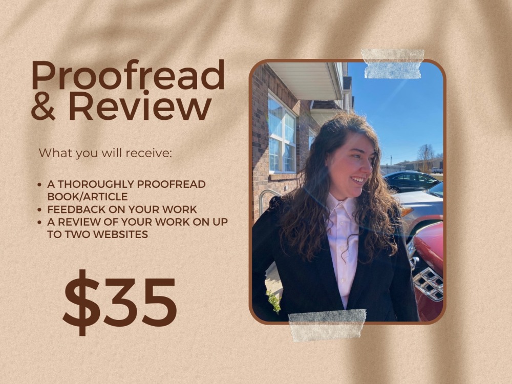 A proofread and reviewed book | Upwork