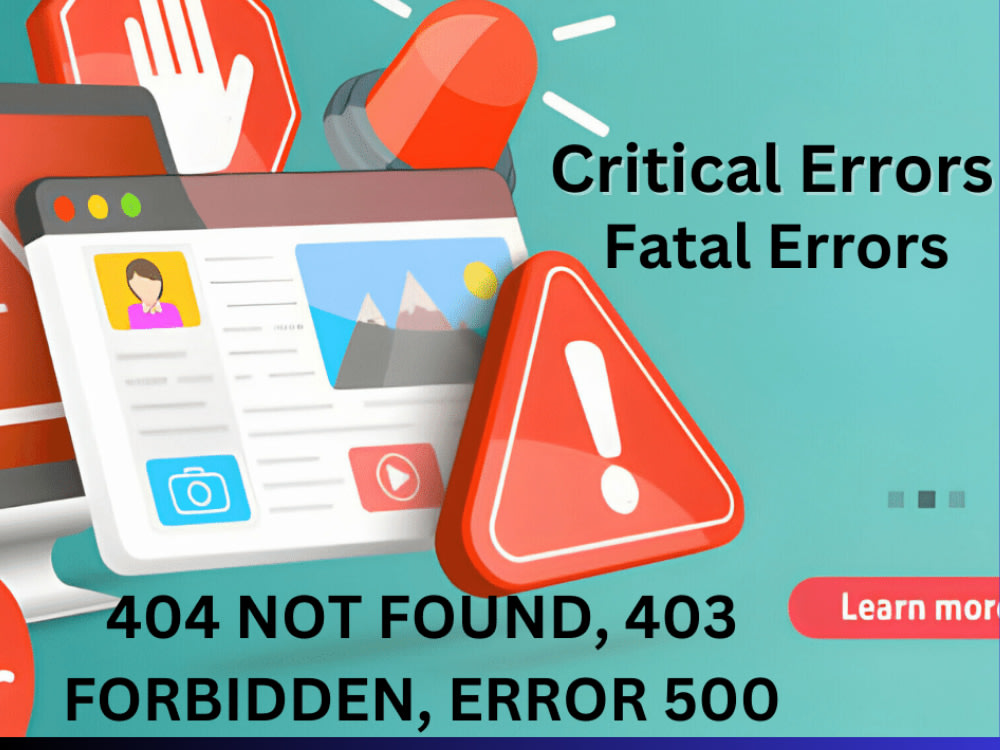 Fix wordpress error, critical error, database error,404 error, white screen | Upwork